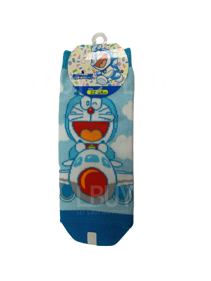 DORAEMON-Doraemon Skypark Cotton Socks (Size: 22-24cm)